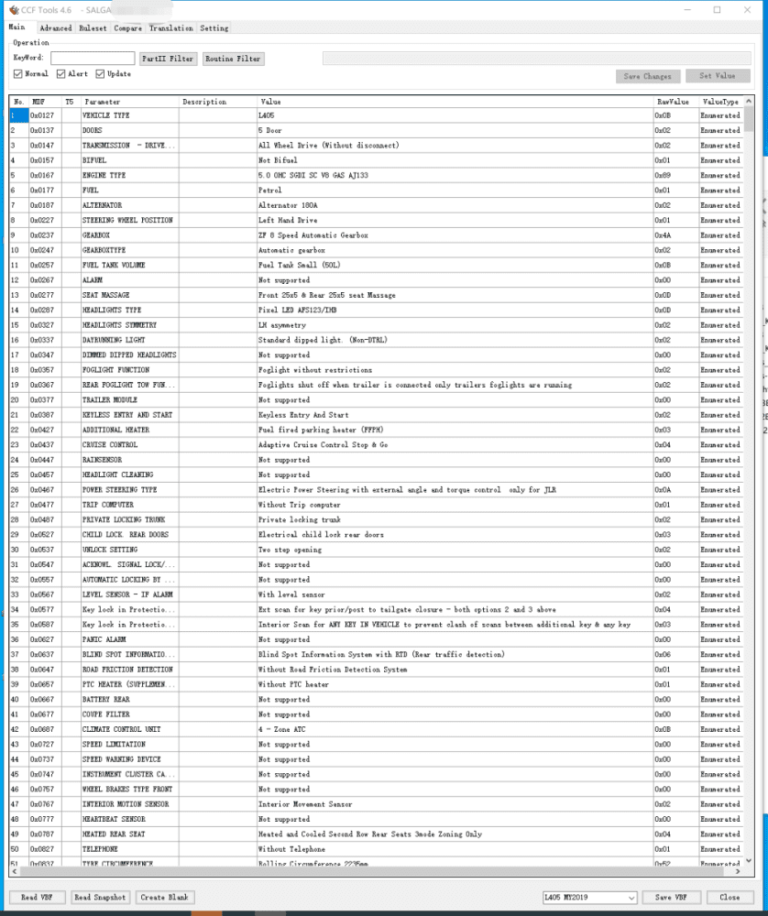 JLR CCF Tools 4.6 JLR CCF Editor for Pathfinder SDD | SX JLR Engineering Tool